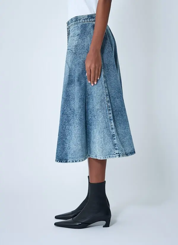 DIESEL® De-annet-fsh Midi Skirt - Blue