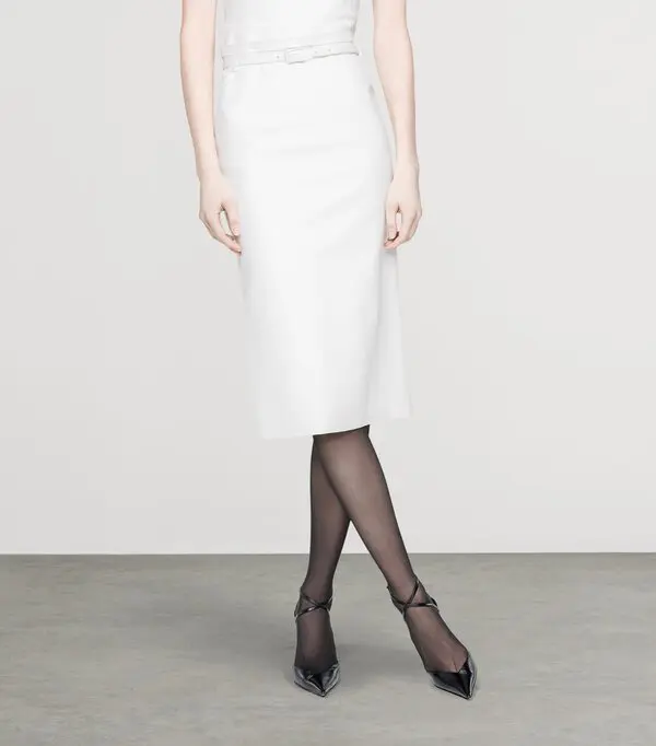 TOM FORD Lambskin Midi Pencil Skirt