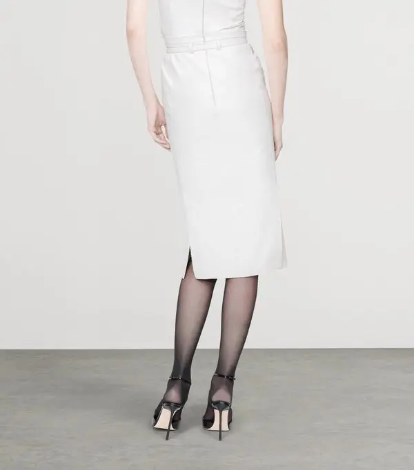 TOM FORD Lambskin Midi Pencil Skirt