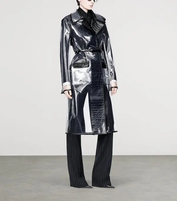TOM FORD Plastic Lambskin-trim Trench Coat