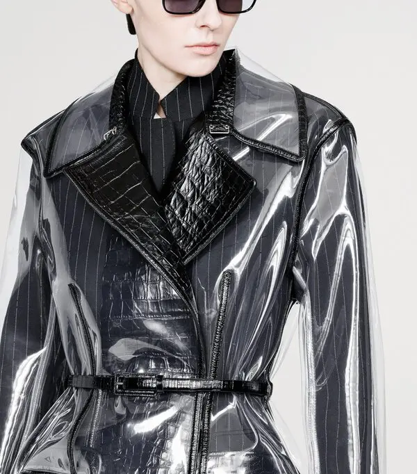 TOM FORD Plastic Lambskin-trim Trench Coat