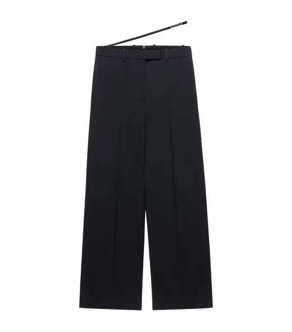TOM FORD Virgin Wool Belted Trousers
