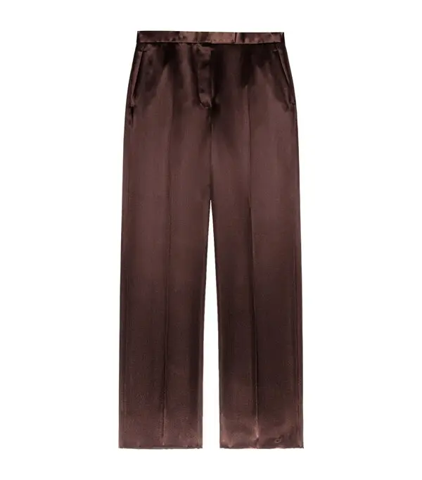 TOM FORD Silk Satin Wide-leg Trousers