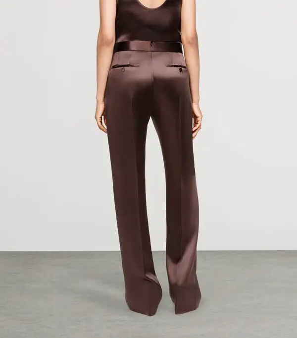TOM FORD Silk Satin Wide-leg Trousers