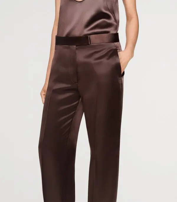 TOM FORD Silk Satin Wide-leg Trousers