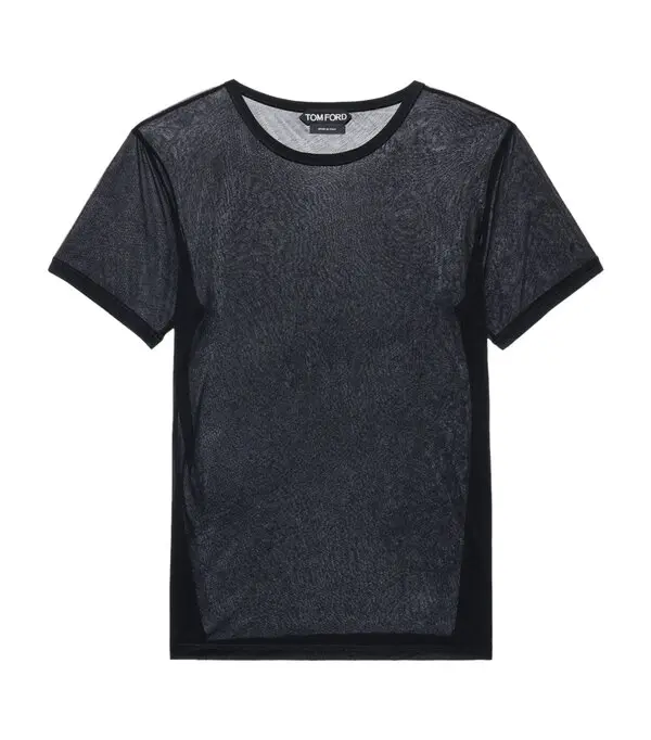 TOM FORD Mesh Crew-neck T-shirt