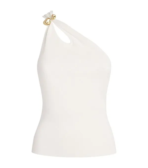 Cult Gaia Knitted One-shoulder Anouk Top