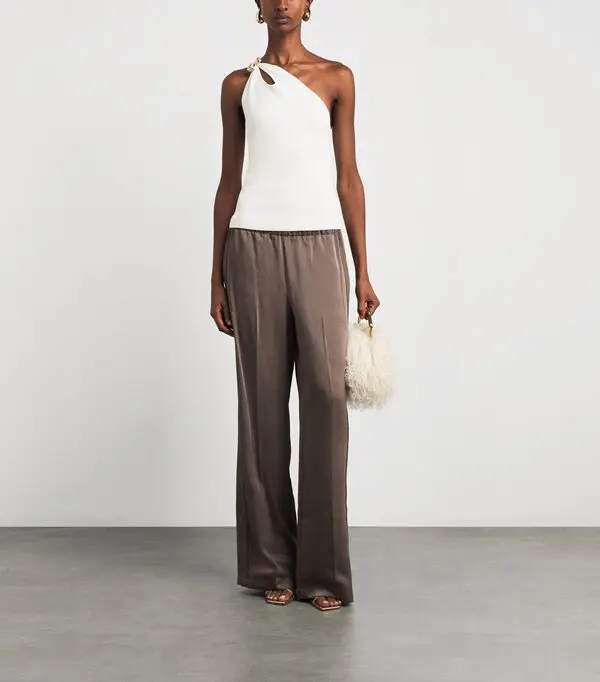 Cult Gaia Knitted One-shoulder Anouk Top
