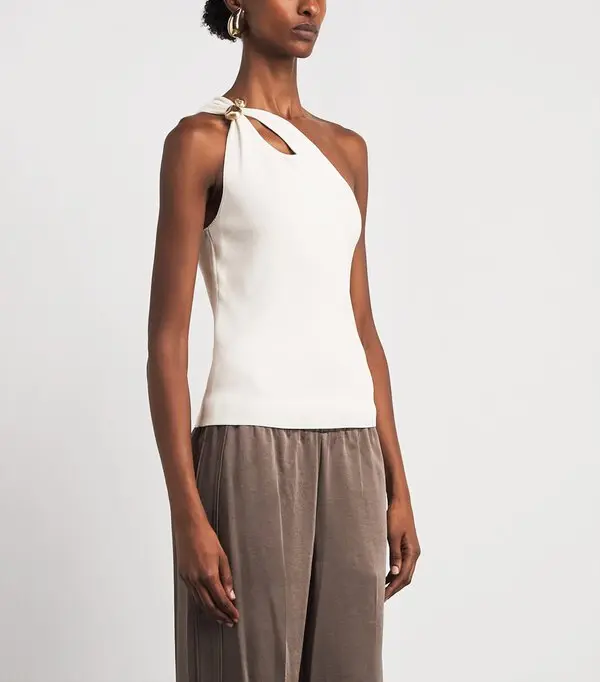 Cult Gaia Knitted One-shoulder Anouk Top