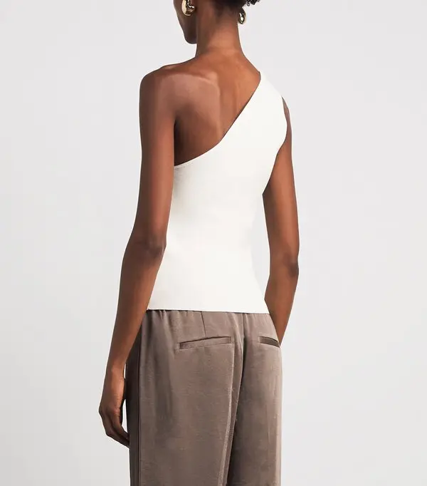 Cult Gaia Knitted One-shoulder Anouk Top