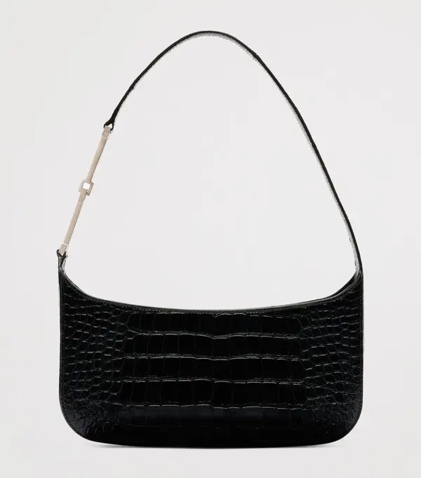 TOM FORD Small Croc-embossed Leather Arc Shoulder Bag