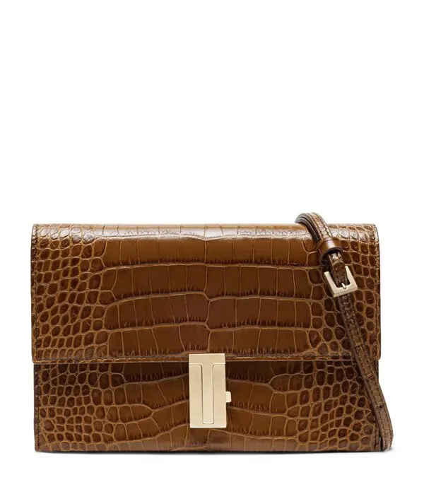 TOM FORD Mini Croc-embossed Leather Mia Shoulder Bag