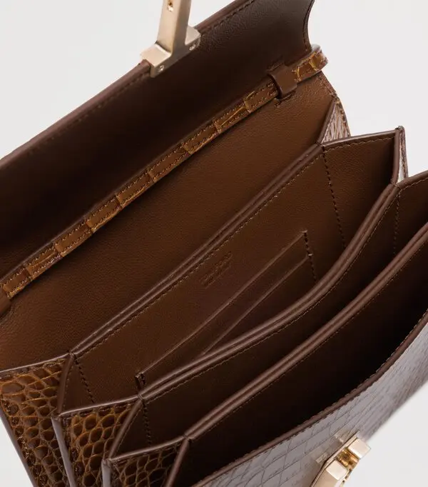 TOM FORD Mini Croc-embossed Leather Mia Shoulder Bag