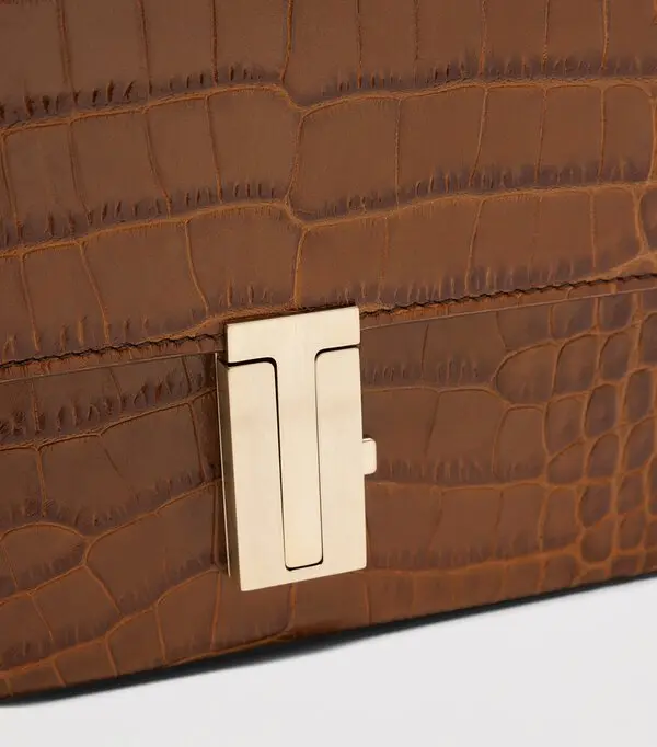 TOM FORD Mini Croc-embossed Leather Mia Shoulder Bag