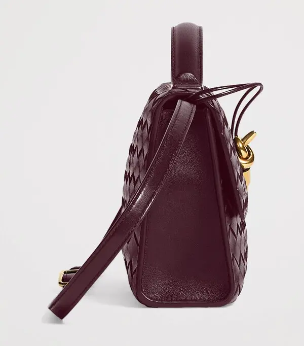Bottega Veneta Leather Andiamo 25 Clutch Bag