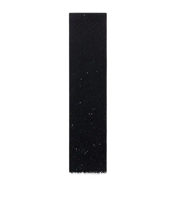 TOM FORD Cashmere Sequinned Scarf - Black