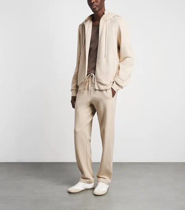 Zimmerli Winter Lounge Zip-up Hoodie - Beige