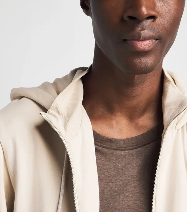 Zimmerli Winter Lounge Zip-up Hoodie - Beige