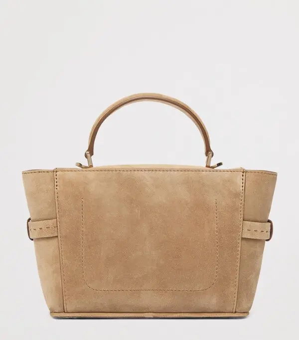 Max Mara Mini Suede Margaux Top-handle Bag - Beige