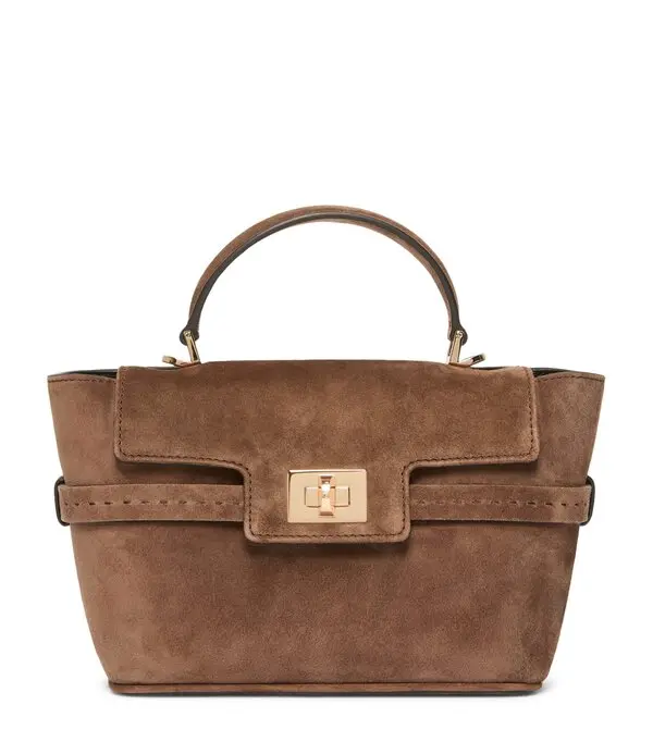 Max Mara Mini Suede Margaux Top-handle Bag - Brown