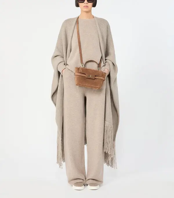 Max Mara Mini Suede Margaux Top-handle Bag - Brown