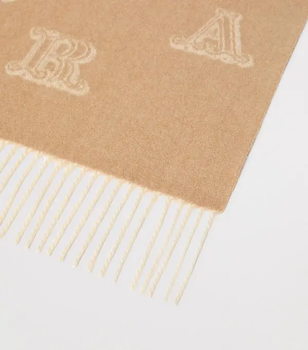 Max Mara Cashmere Logo Scarf