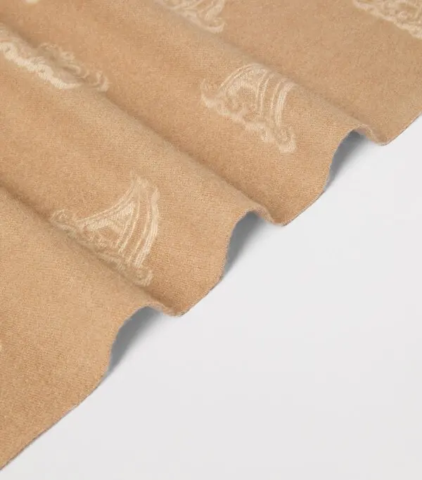 Max Mara Cashmere Logo Scarf