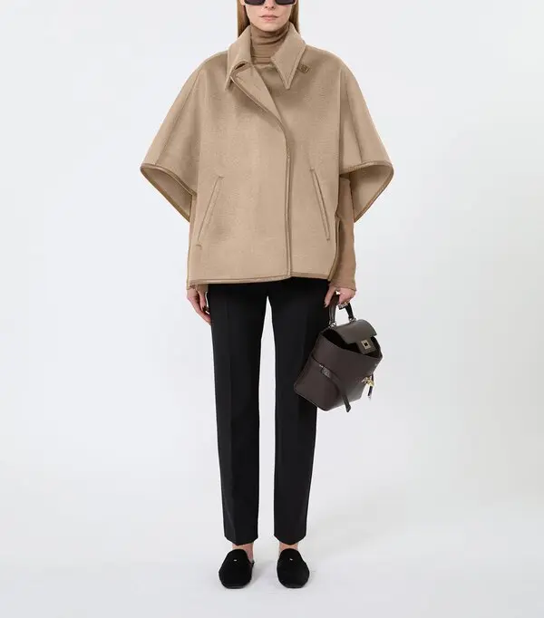 Max Mara Cashmere Double-breasted Cape