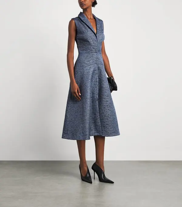 Safiyaa Sleeveless Waistcoat Midi Dress