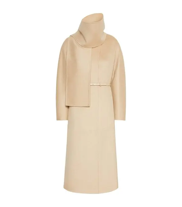 Max Mara Camel-mohair Wrap Coat