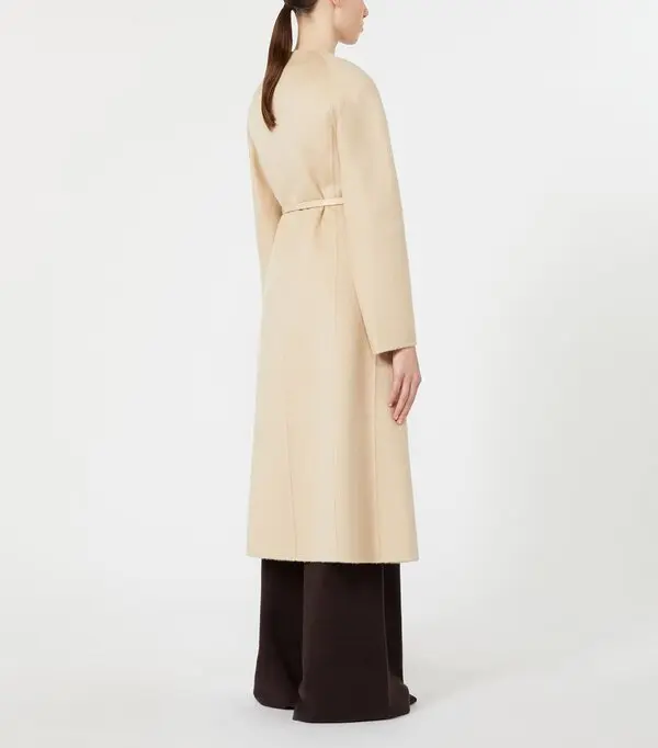 Max Mara Camel-mohair Wrap Coat