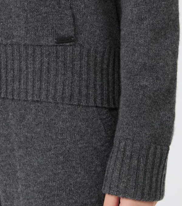Max Mara Cashmere Hooded Zip-up Cardigan