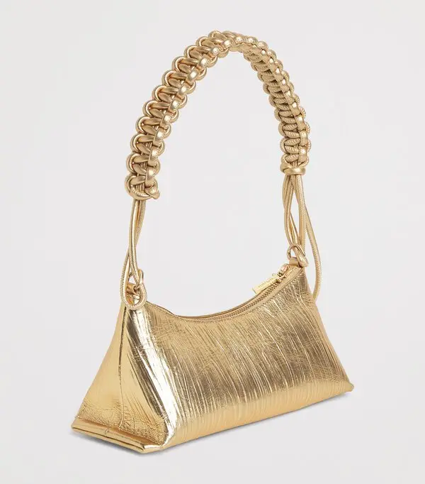 Cult Gaia Metallic Leather Osa Shoulder Bag