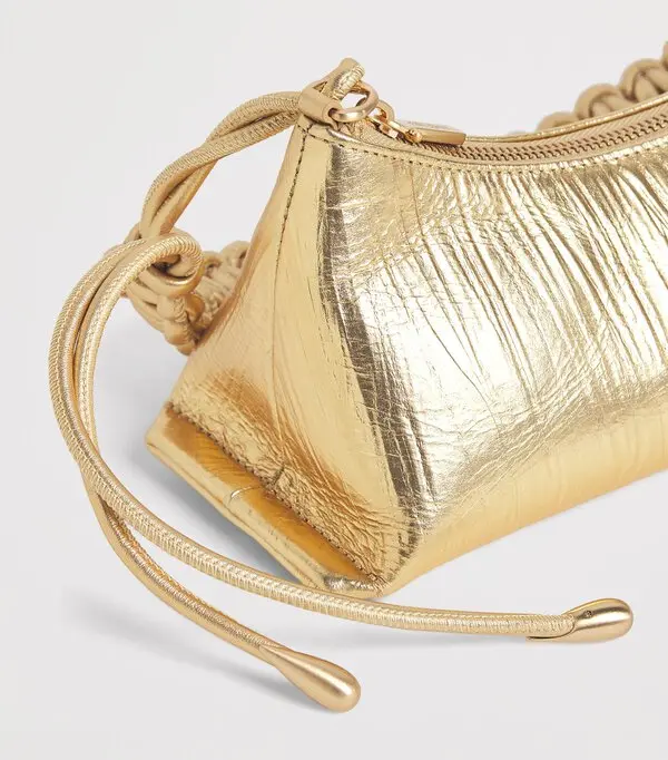 Cult Gaia Metallic Leather Osa Shoulder Bag