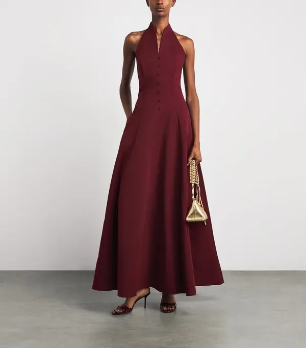 Staud Cotton-blend Sleeveless Stella Maxi Dress
