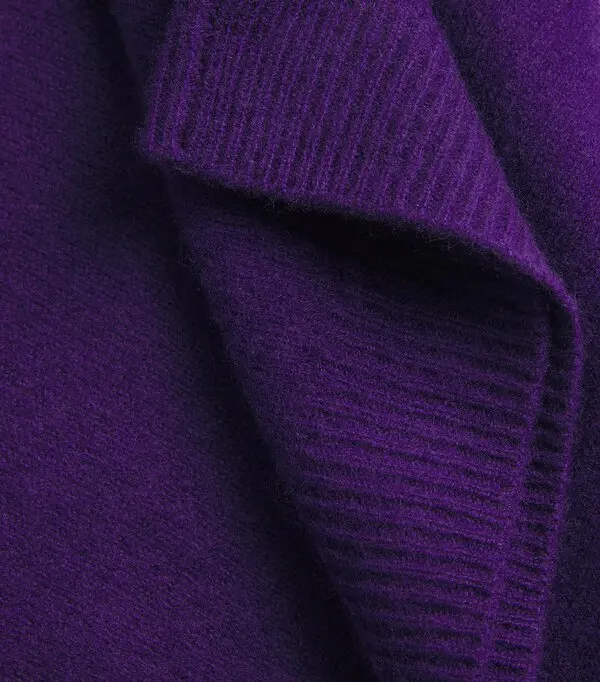 Staud Cashmere Short-sleeve Sorrento Sweater - Navy