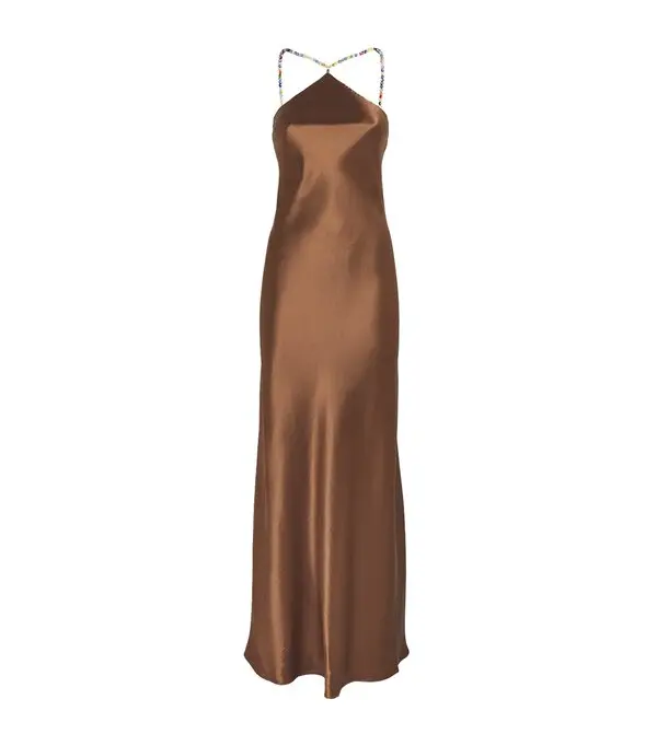 Staud Satin Cadence Maxi Dress