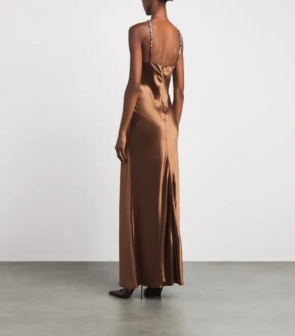 Staud Satin Cadence Maxi Dress