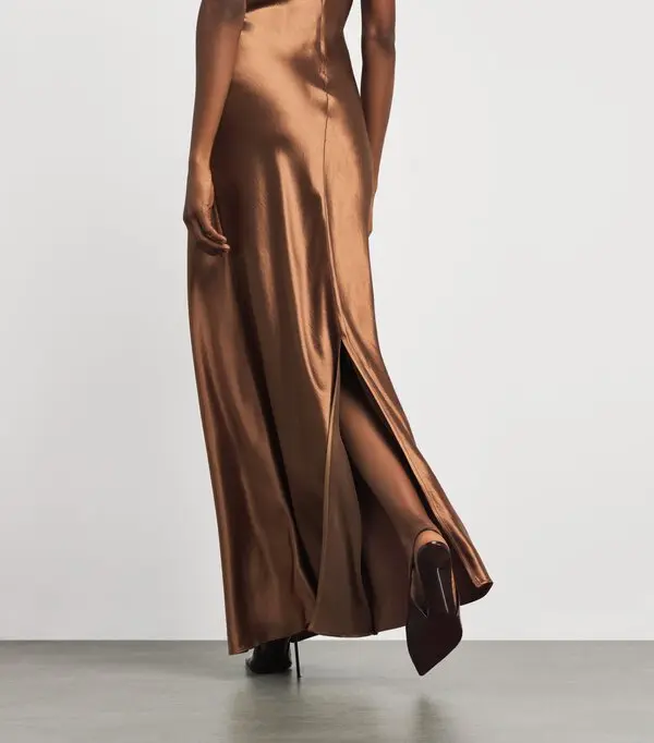 Staud Satin Cadence Maxi Dress