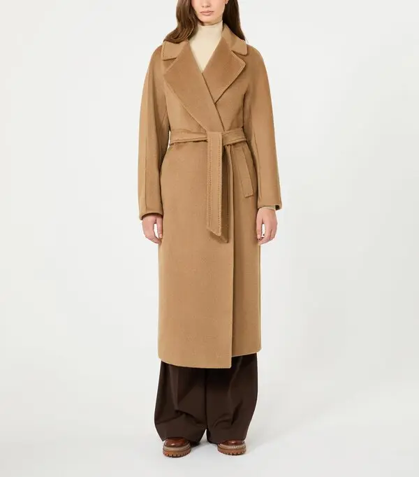 Max Mara Wool-blend Belted Coat - Beige