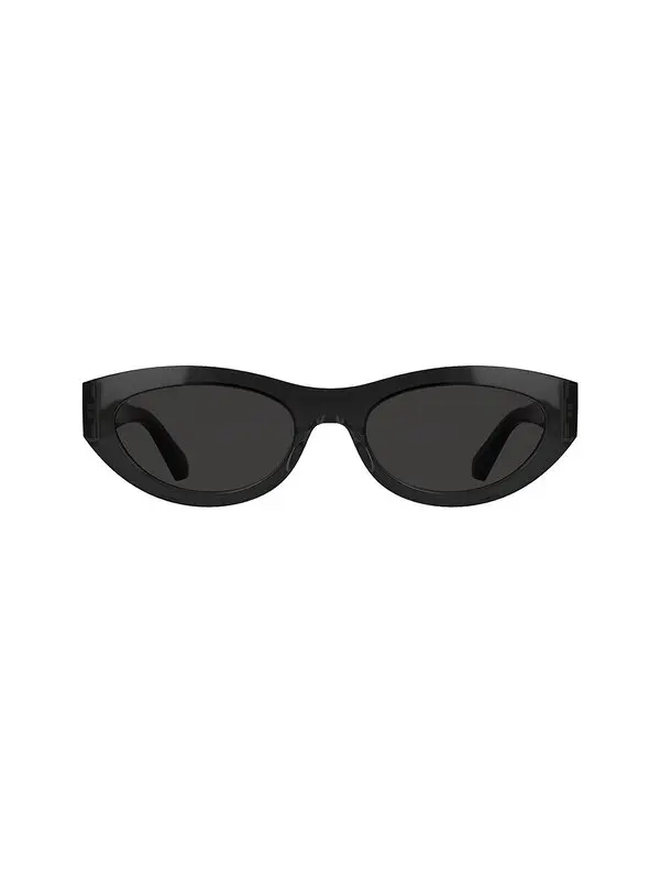 Calvin Klein Oval Sunglasses - Transparent Dark Grey