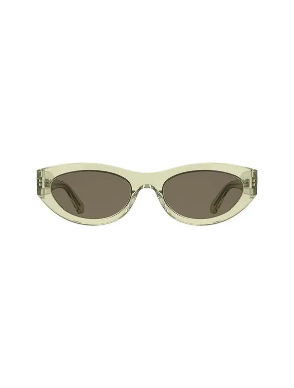 Calvin Klein Oval Sunglasses - Transparent Sand