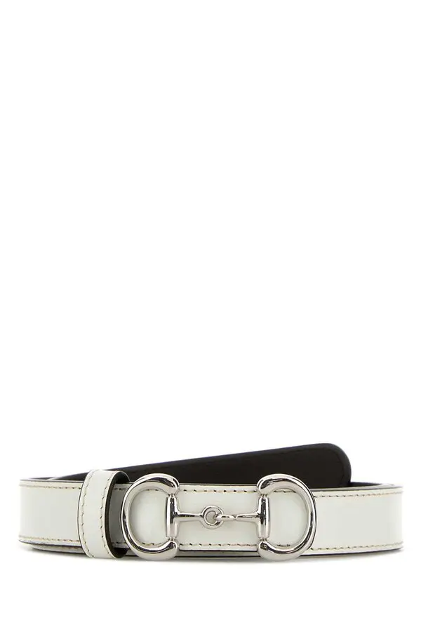 Gucci Leather Belt - White