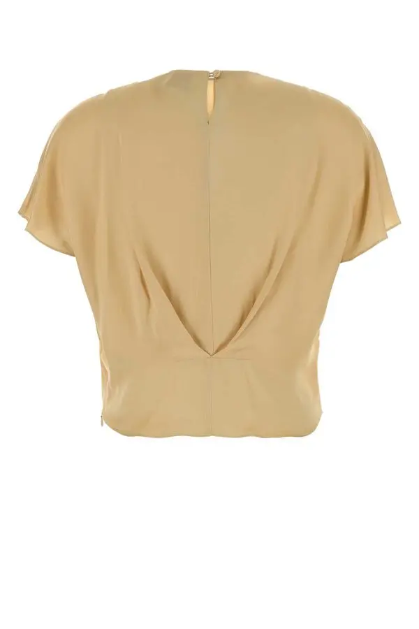 Isabel Marant Étoile Cream Satin Sakine Top