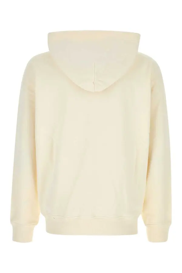 Palm Angels Cream Cotton Sweatshirt