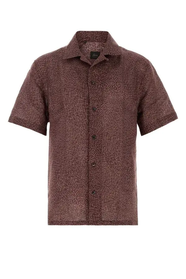 Brioni Printed Linen Shirt - Multicolor