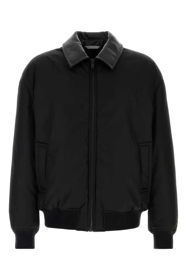 Balenciaga Nylon Bomber Jacket - Black