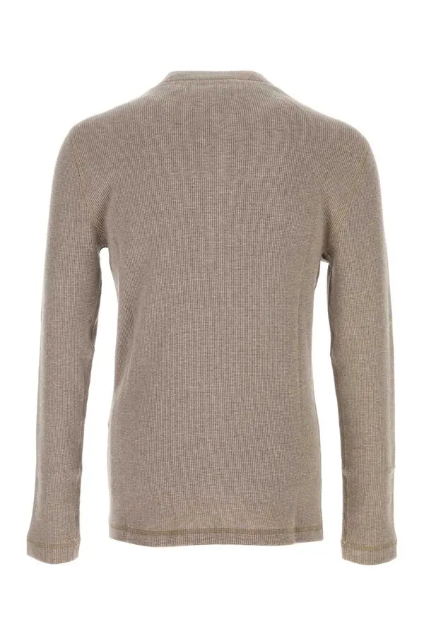 Brunello Cucinelli Dove Grey Cotton Blend T-shirt