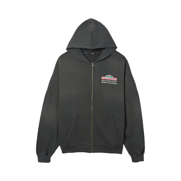 WILLY CHAVARRIA Plaza Chavarria Zip Hooligan Hoodie 'pirate