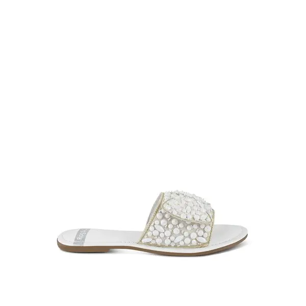 RAG & CO Pipa Big Bow Beaded Flats In By